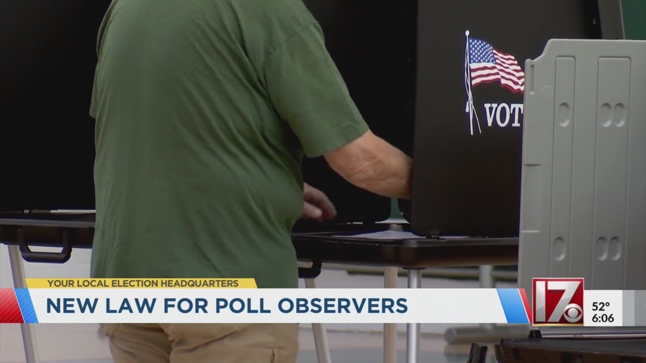 New law for poll observers - YouTube
