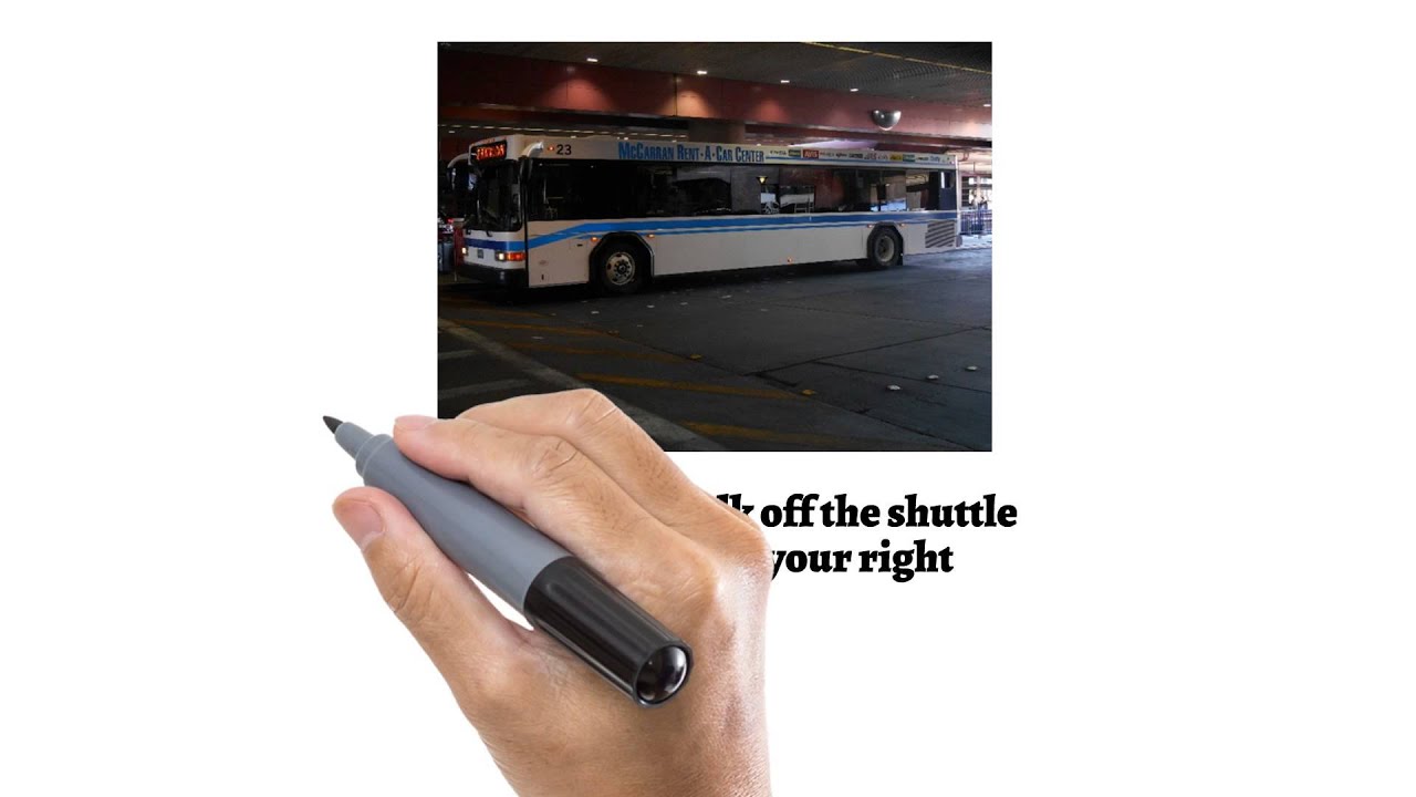 Airport Van Rental Shuttle Pick Up from LAS - YouTube