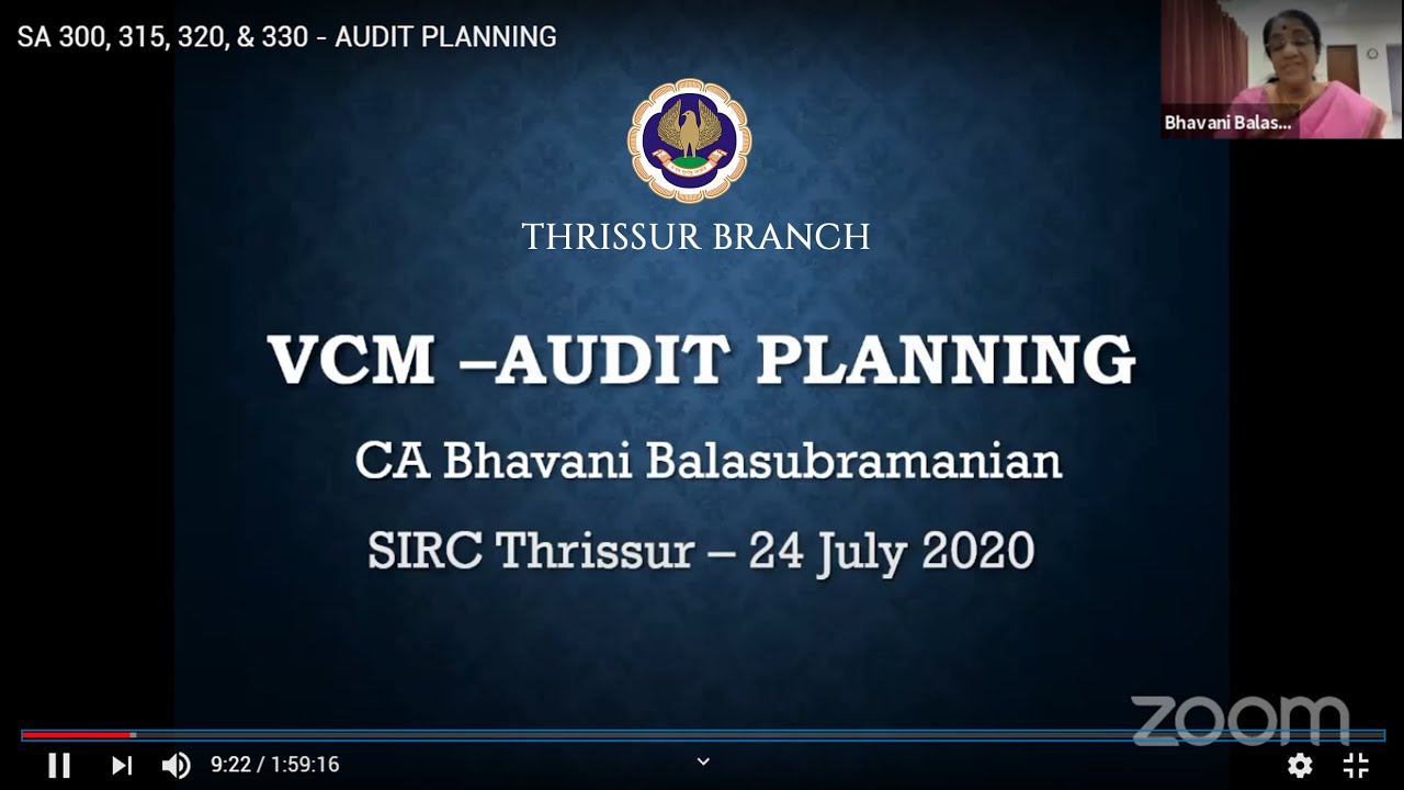 SA 300, 315, 320, & 330 - AUDIT PLANNING - YouTube