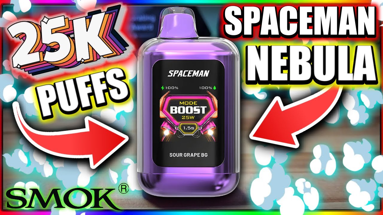 25K Puffs | SpaceMan NEBULA | Vape Review - YouTube
