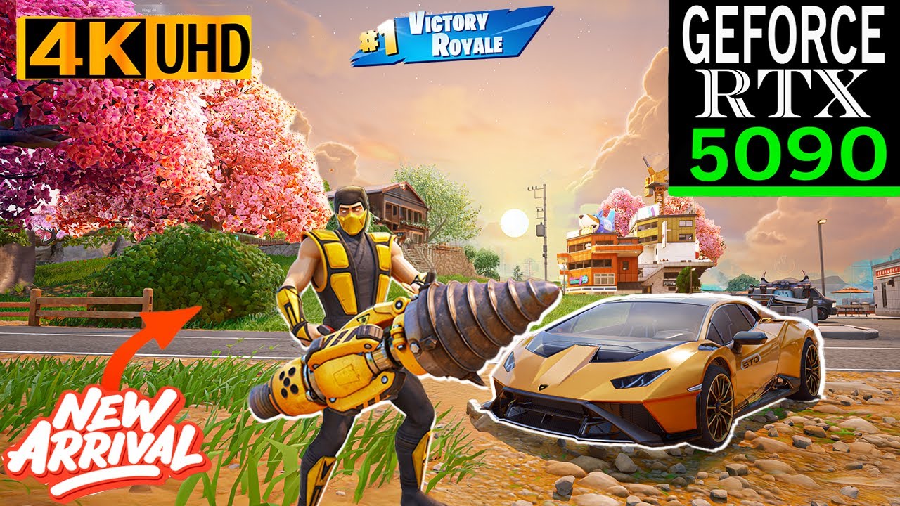 RTX 5090 Fortnite | Scorpion Skin Gameplay | 4K Max Graphics + Ray ...
