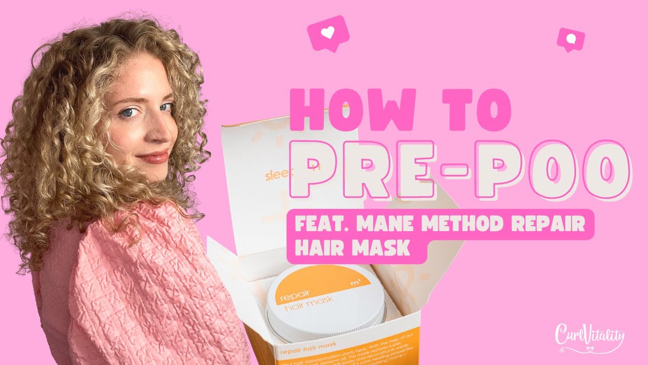 HOW TO PRE-POO YOUR HAIR | Mane Method Repair Hair Mask Review ...
