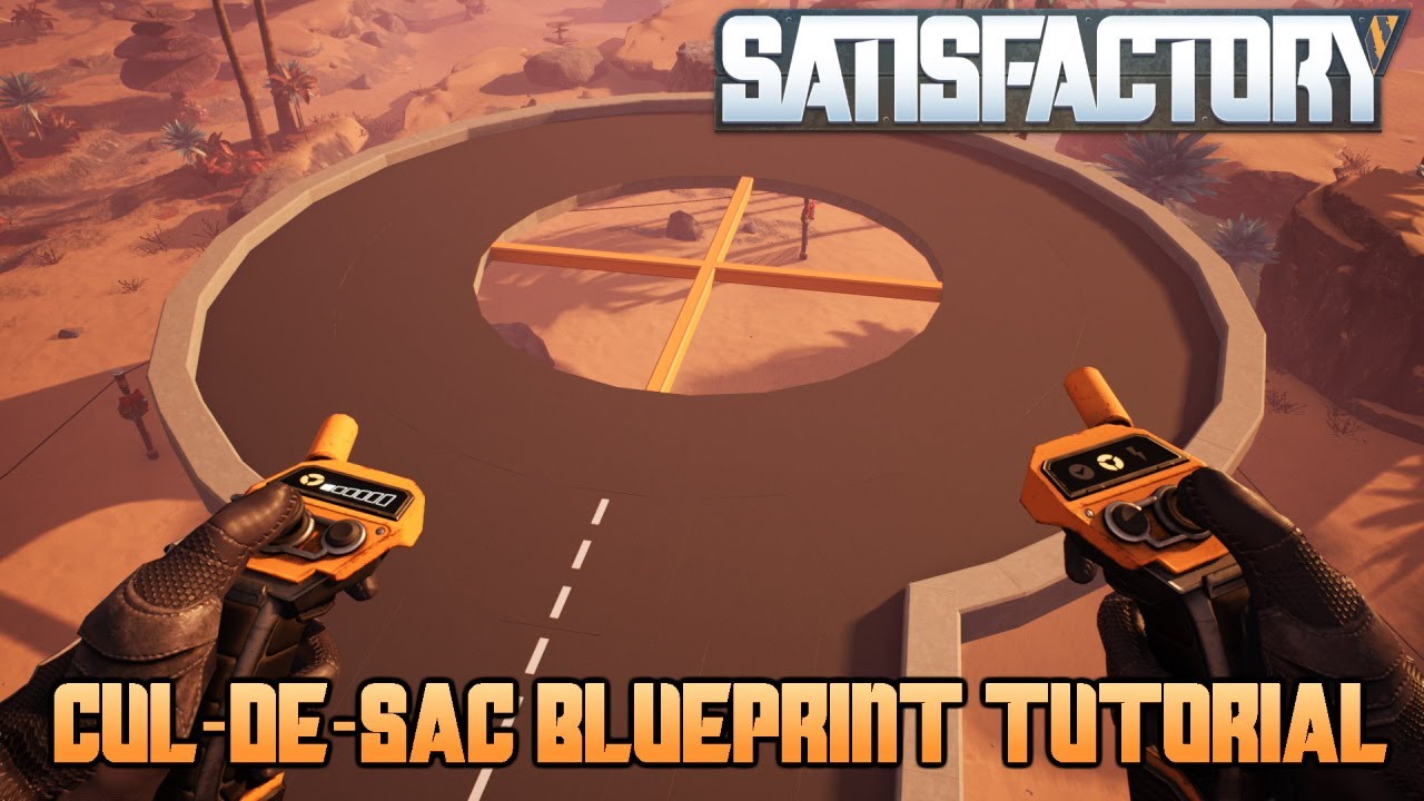 Satisfactory Cul-de-sac Blueprint Tutorial - YouTube
