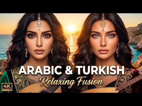 Arabic & Turkish Relaxing Fusion Music 🌅 | Oud & Saz Mediterranean Sunset 4K