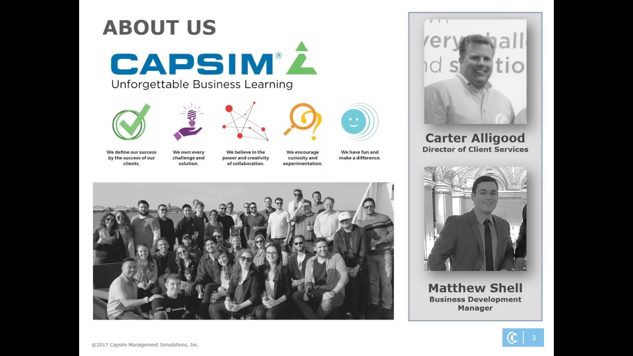 Capsim Product Demonstration - CTE - YouTube