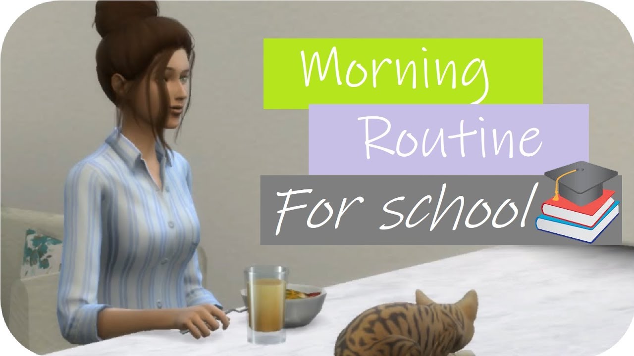 The Sims 4 | School morning routine - YouTube