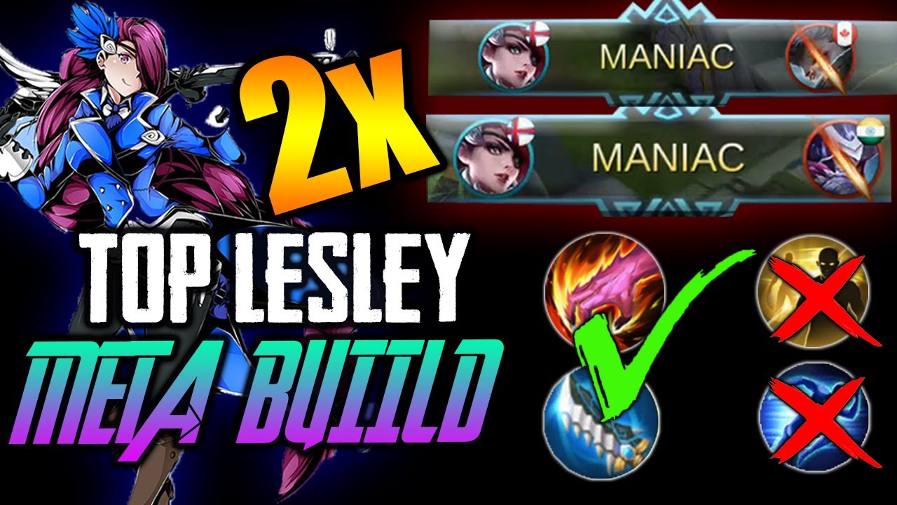 Lesley META Best Build 2020 | One Shot Damage!!! | Top Lesley Build ...
