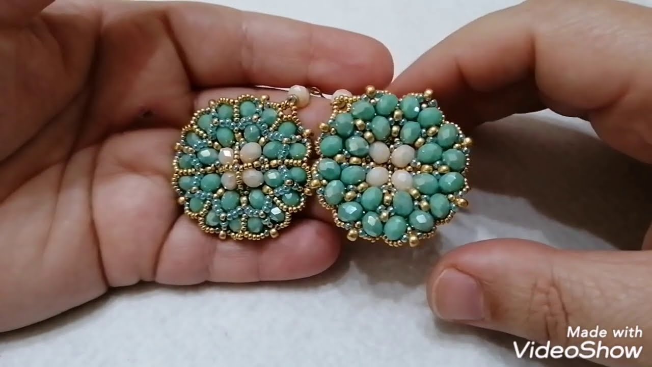 Tutorial Orecchini con cipollotti 6x4 e Rocaille - Orecchini Honey - YouTube