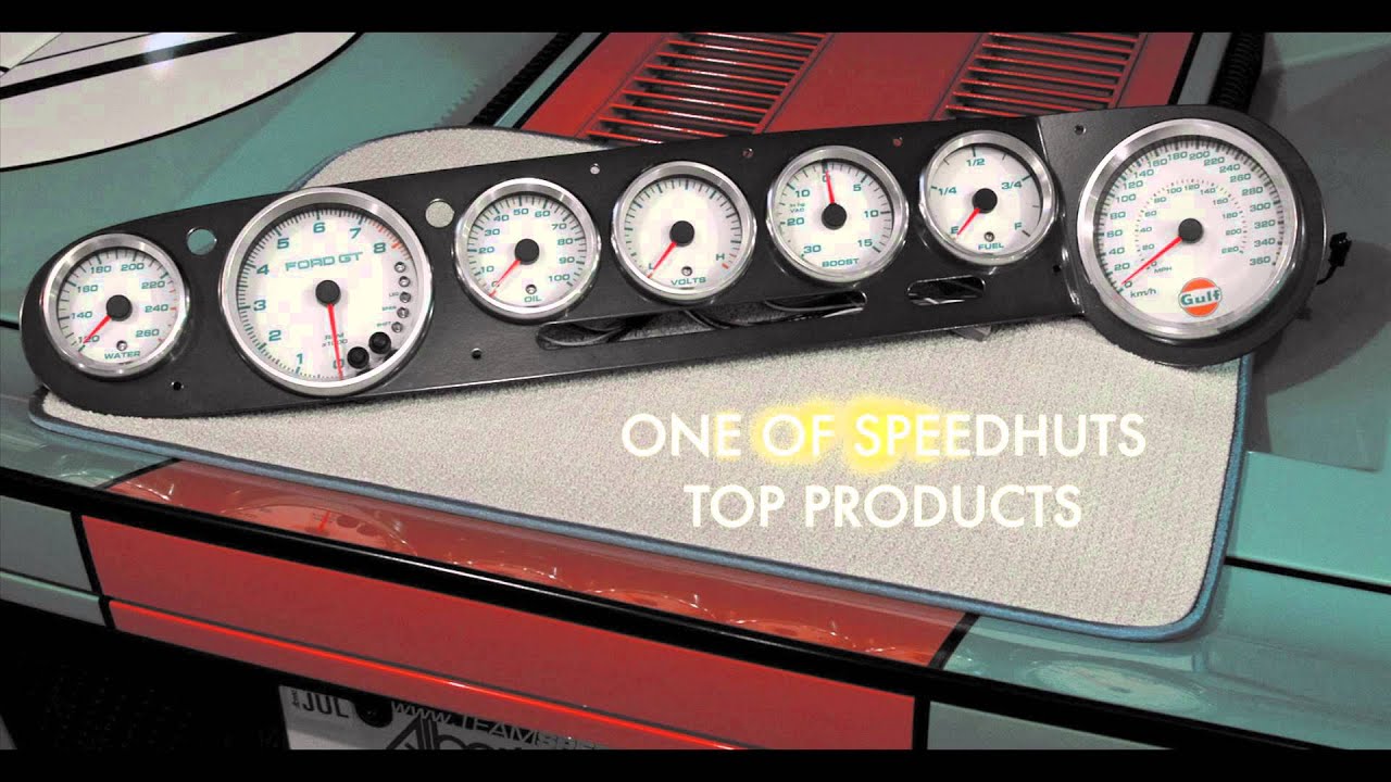 Speedhut Ford GT (2005 to 2006) Full replacement gauge kit - YouTube