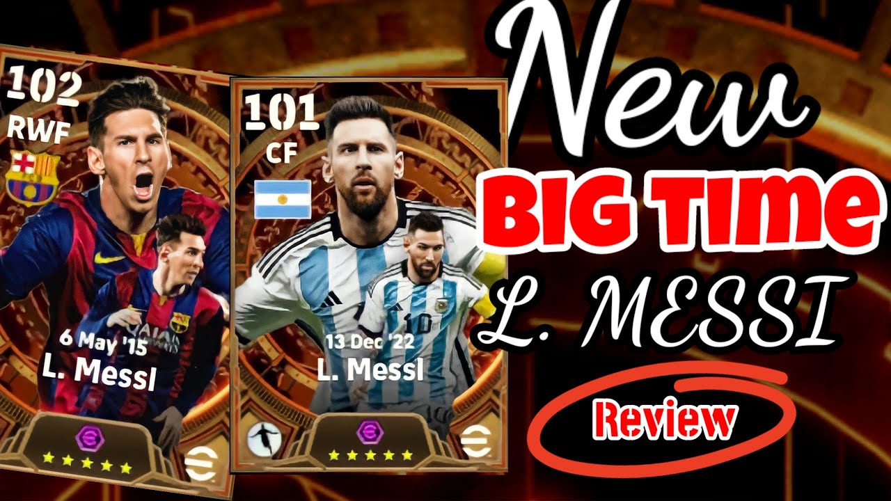 New 105 rated BIG TIME L. MESSI Efootball 2024 mobile || Full review ...