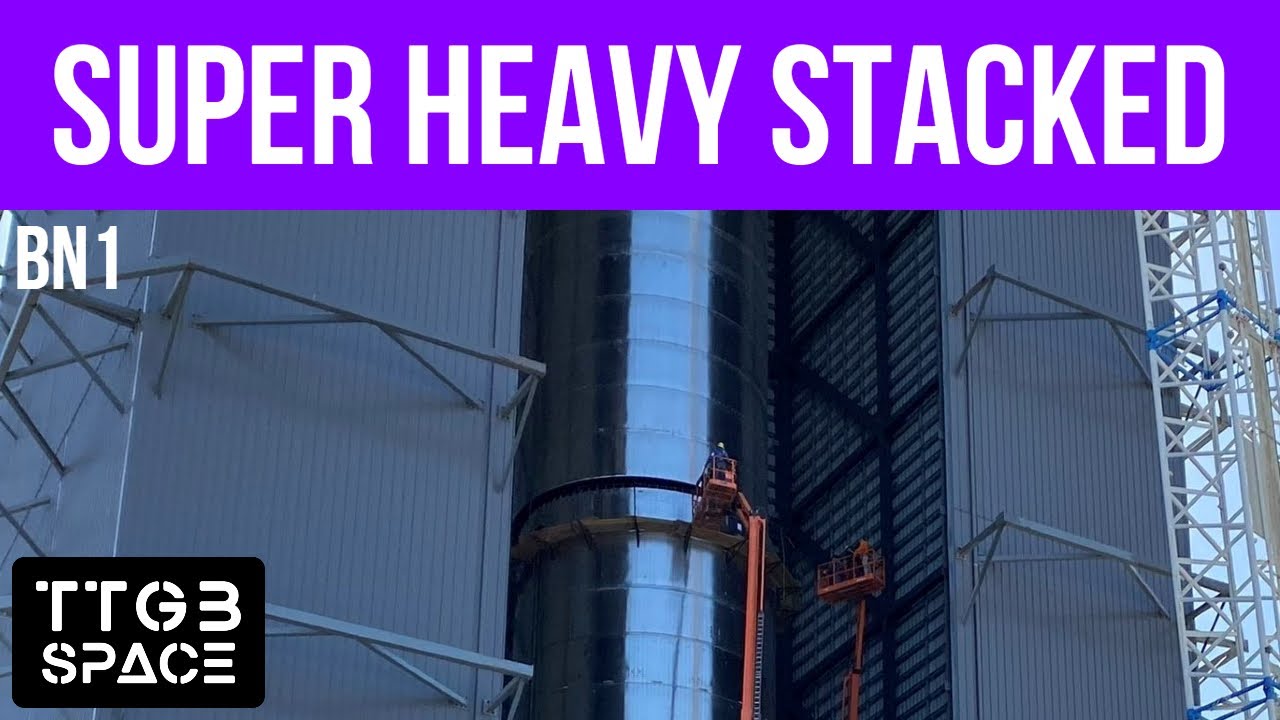 Super Heavy BN1 Booster Stacked | Multiple View Angels - YouTube