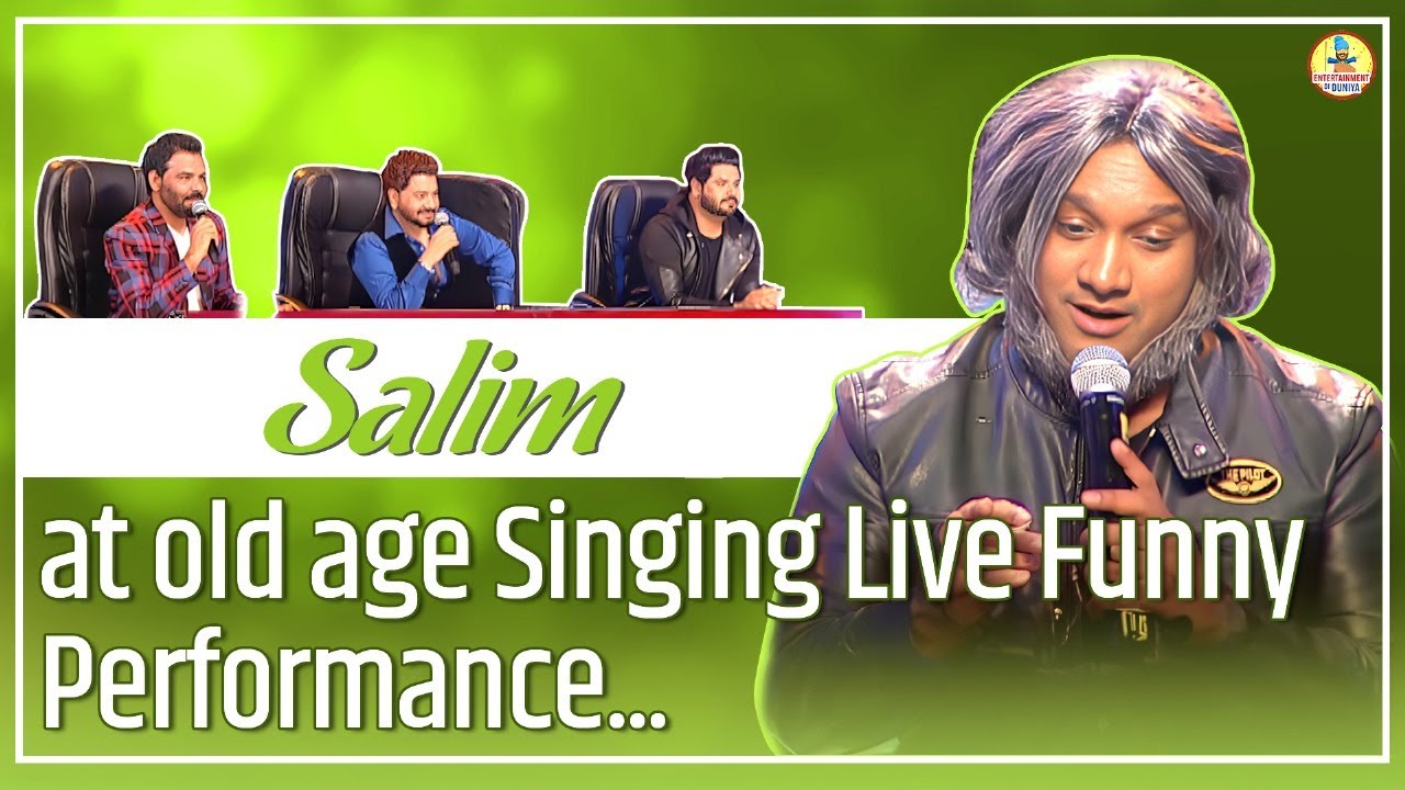 Saleem at old age singing live Funny performance || Saleem Latest ...