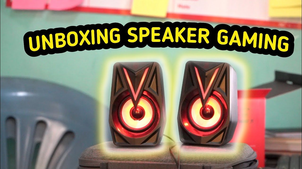 Unboxing Speaker Gaming Laptop/PC/Gaming Soundbar Super Bass Portable ...