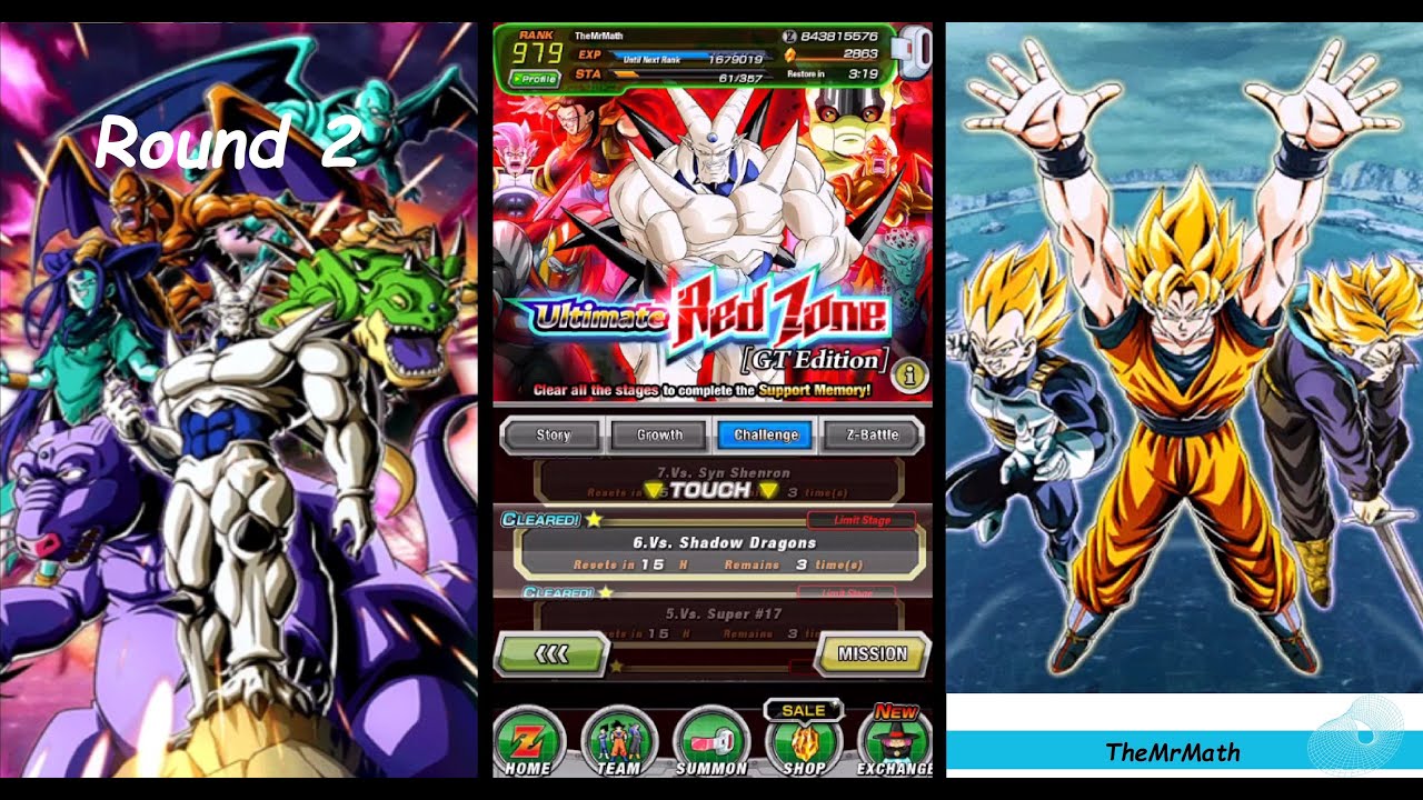 LR int SSj Trio 55% VS Shadow Dragons Round 2 (RedZone GT) Dokkan World ...