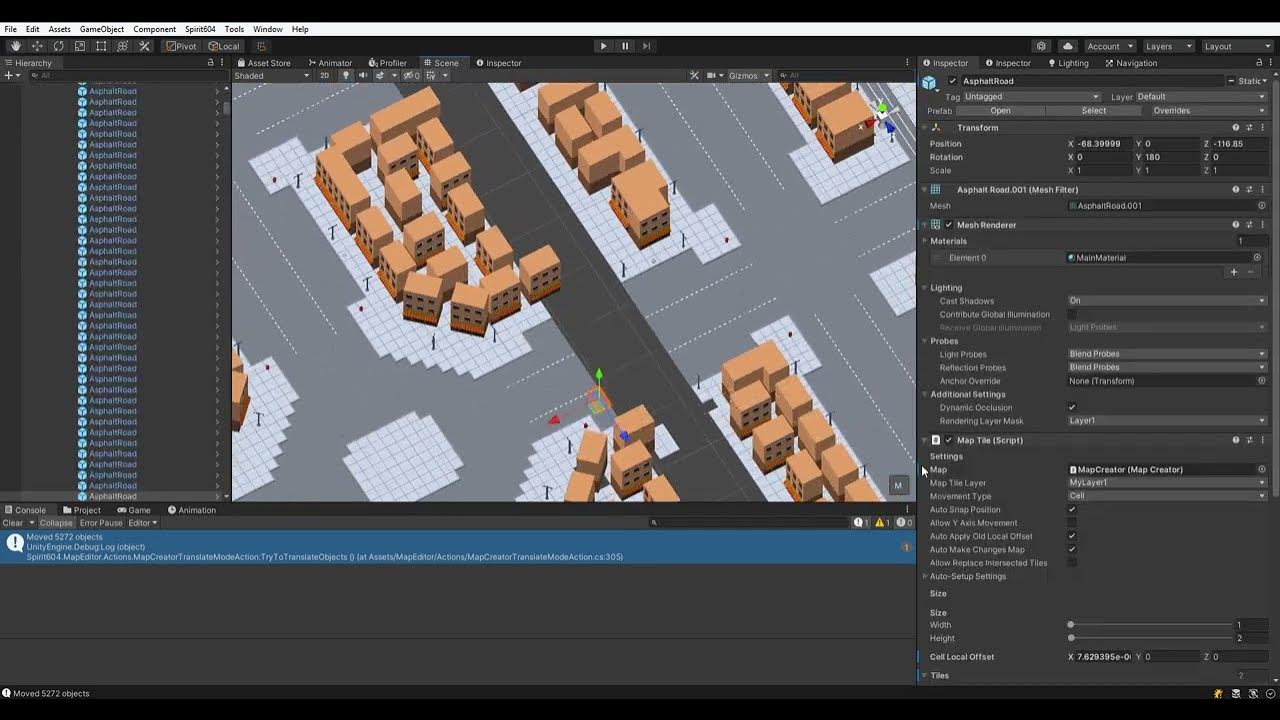8. Tile Prefab Placer for Unity - Translate mode - YouTube