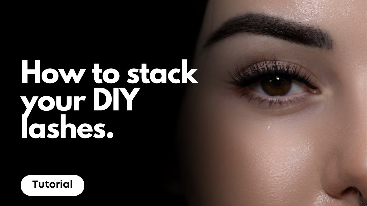 Lash Stacking Tutorial / Add drama to your DIY lash set - YouTube