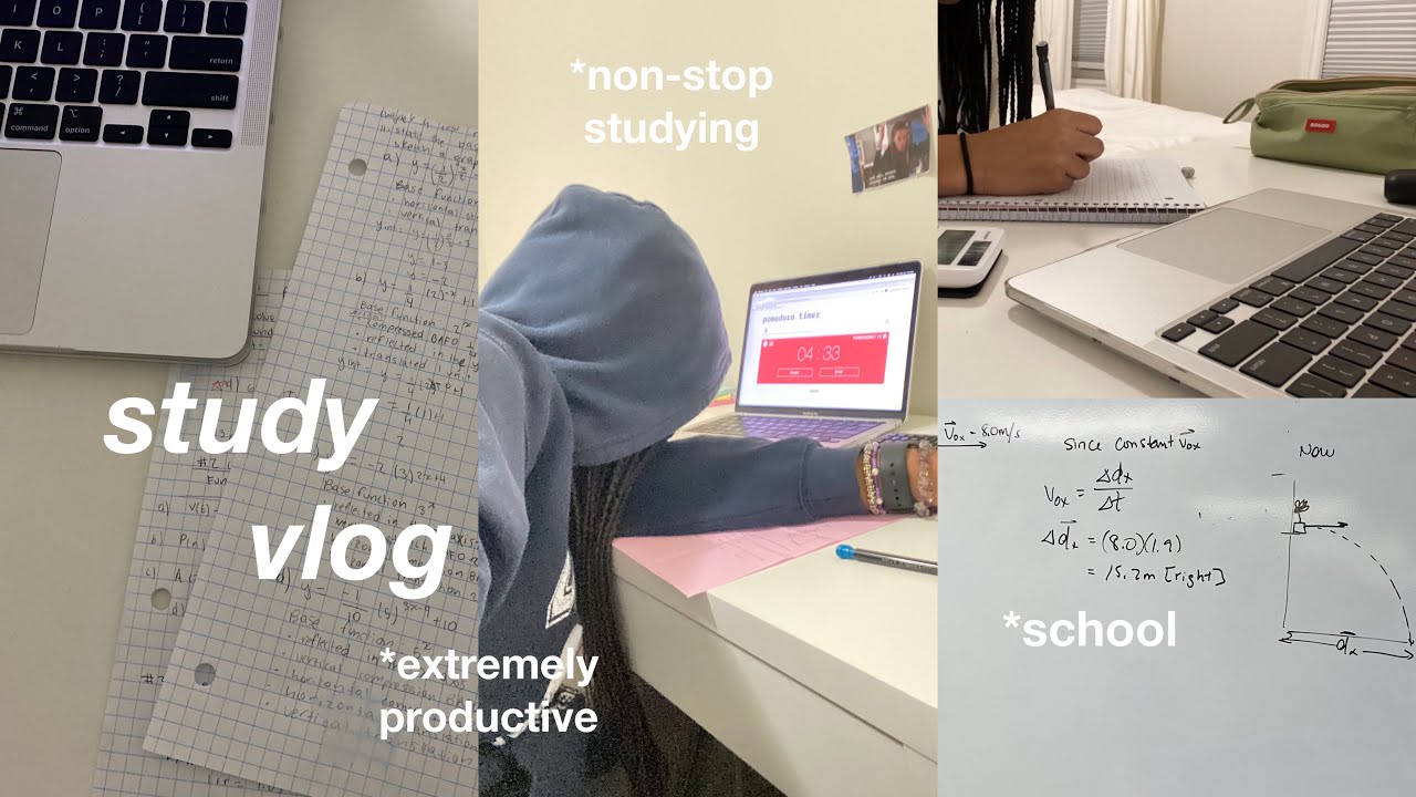 STUDY VLOG 🖇️ school days, staying productive, lots of studying - YouTube