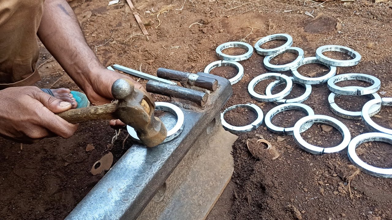 Welding Ring Bananor Paddhati.How to make a perfect steel ring ...