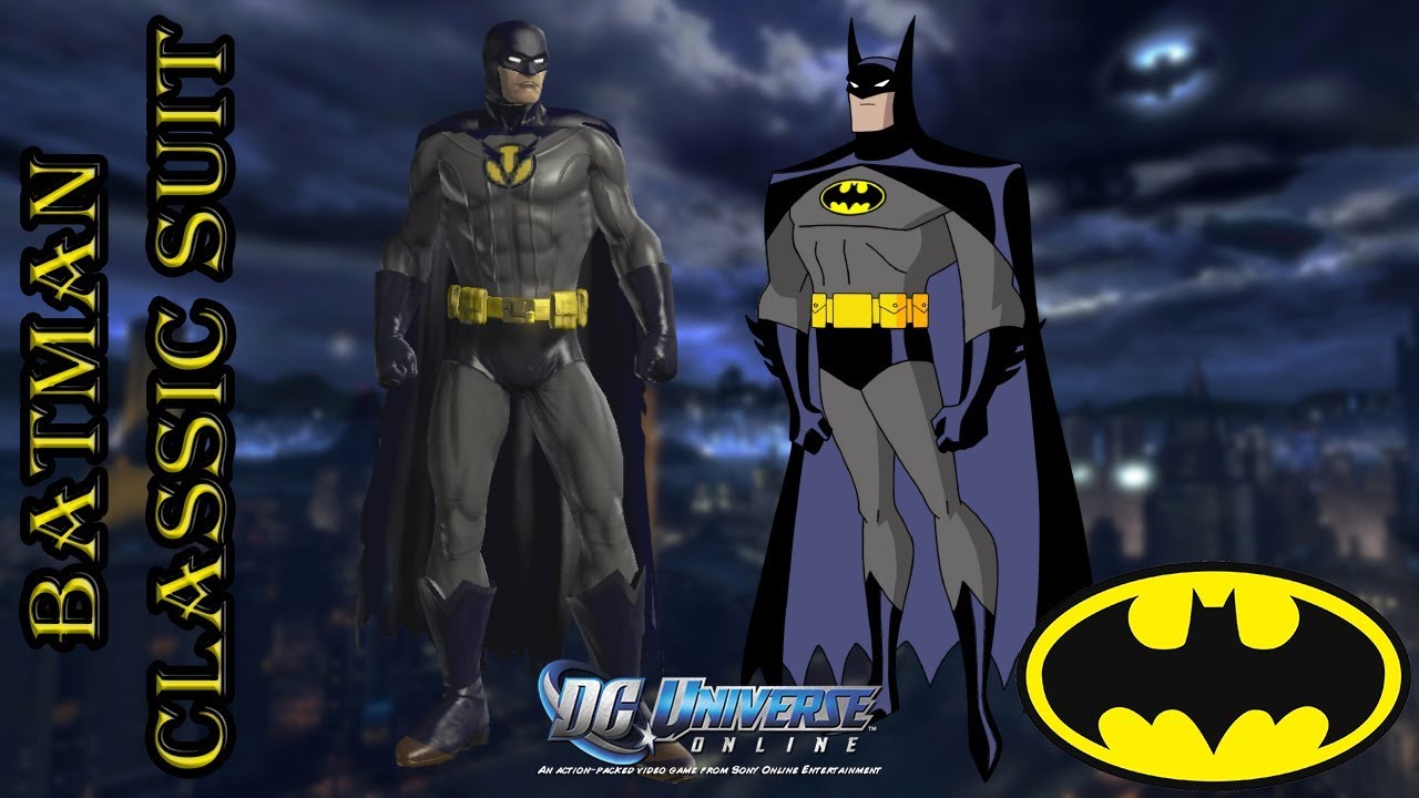 BATMAN (Classic Suit) - DCUO Character Creation - YouTube