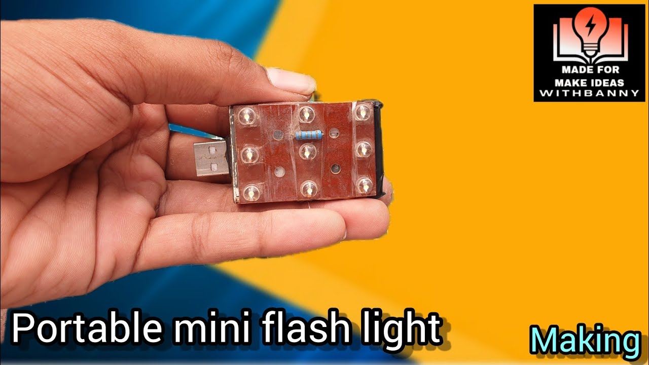 portable mini flash light for made for make ideas with banny - YouTube