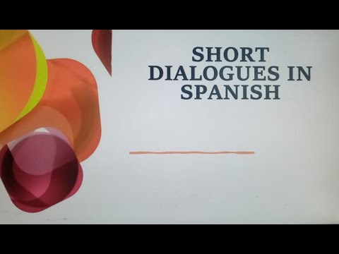 LEARN SPANISH | SHORT DIALOGUES IN SPANISH - YouTube