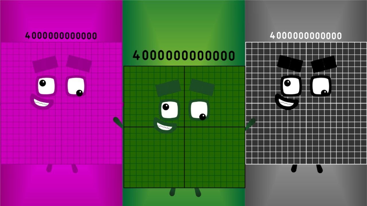 Numberblocks Band Most Viewed Video (4000 - 4Trillion) But Normal Vs ...