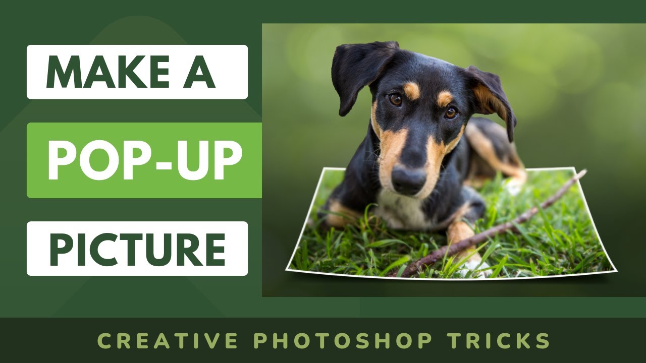 Pop Up Photo 3D effect: Creative photo editing idea with Photoshop ...