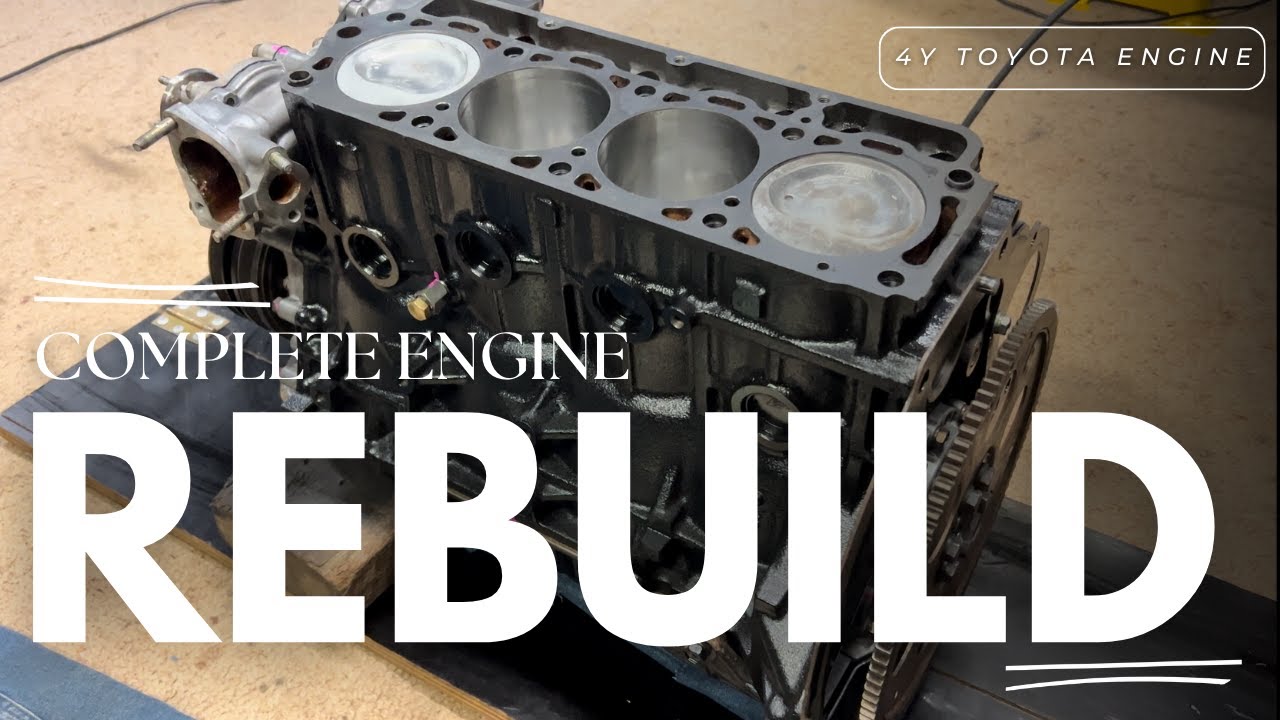 Rebuilding our Toyota 4Y Engine at home | VANLIFE - YouTube