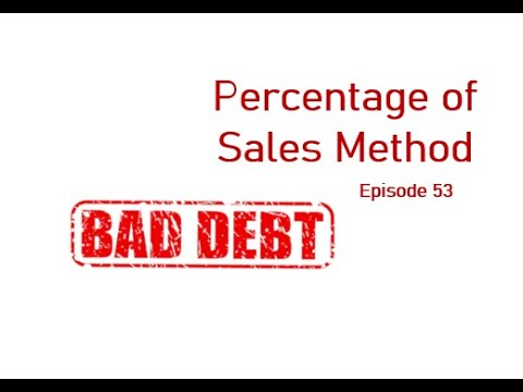 Percentage of Sales Method | v2020 (Ep. 53) - YouTube