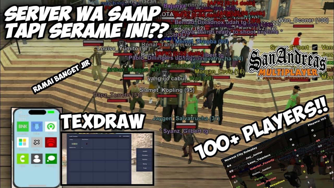 SERVER GTA SAMP WA TAPI KOK SERAME INI FITUR KEREN DAN REALISTIS!! NEWEST CITY ROLEPLAY ! - YouTube