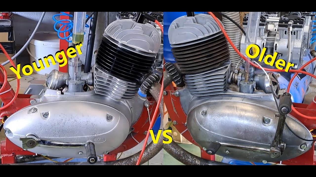 Comparison of 2 ''almost'' identical JAWA 250ccm engines. - YouTube