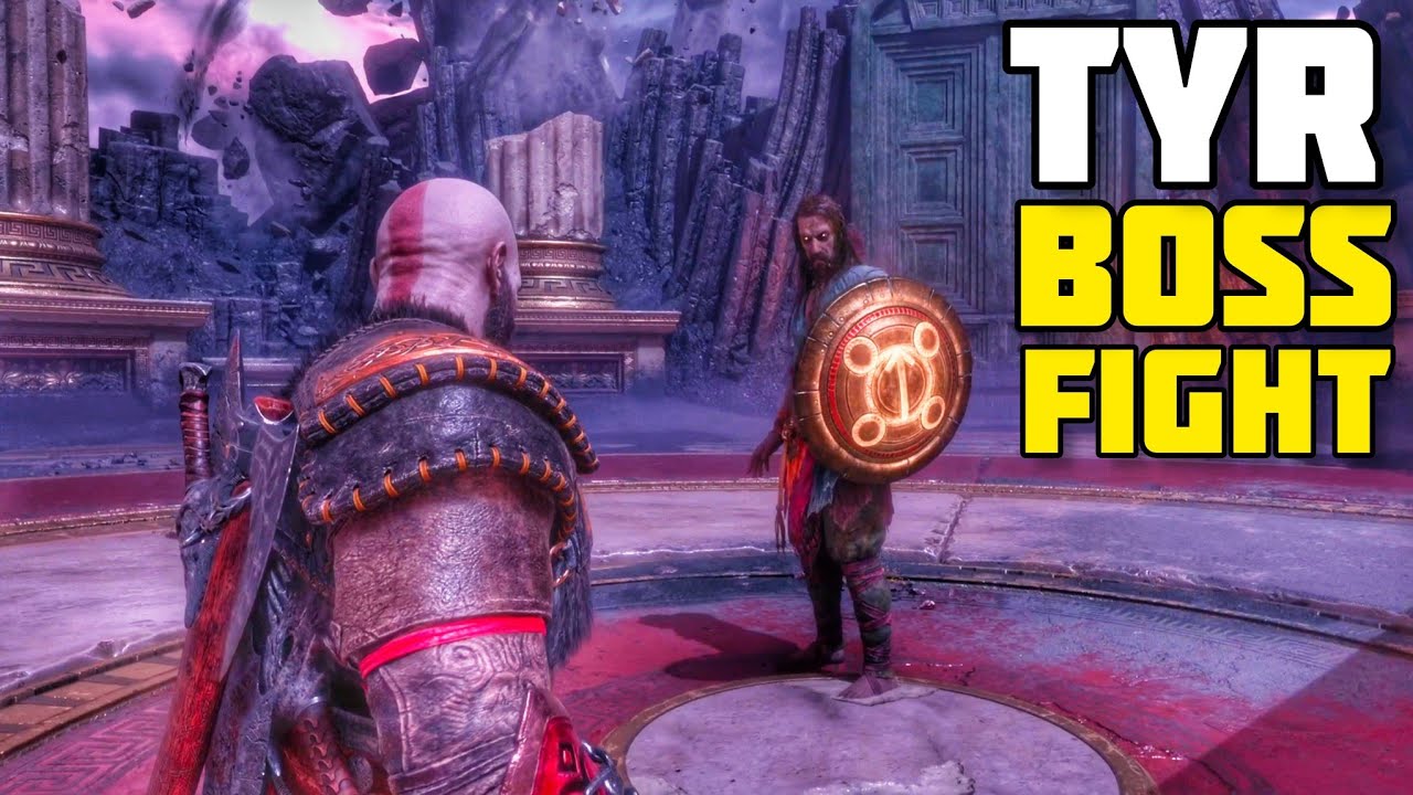 TYR BOSS FIGHT Gameplay | Valhalla DLC | Give Me Courage | God of War ...