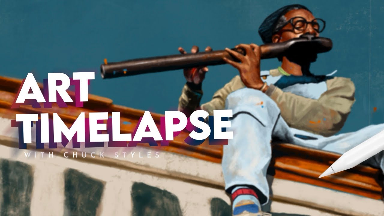 Andre 3000 Flute ART Timelapse - YouTube