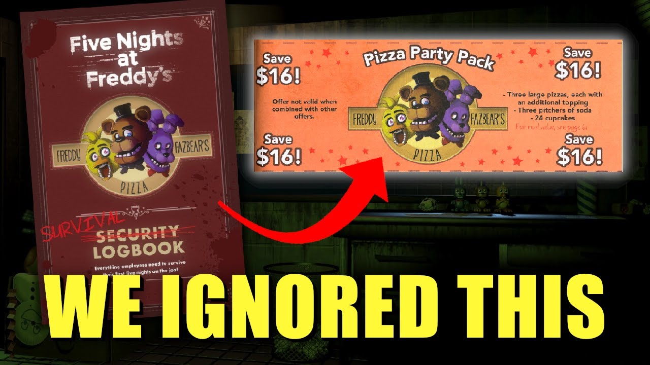 The Survival Logbook is STILL important...and it changes FNAF 3. - YouTube