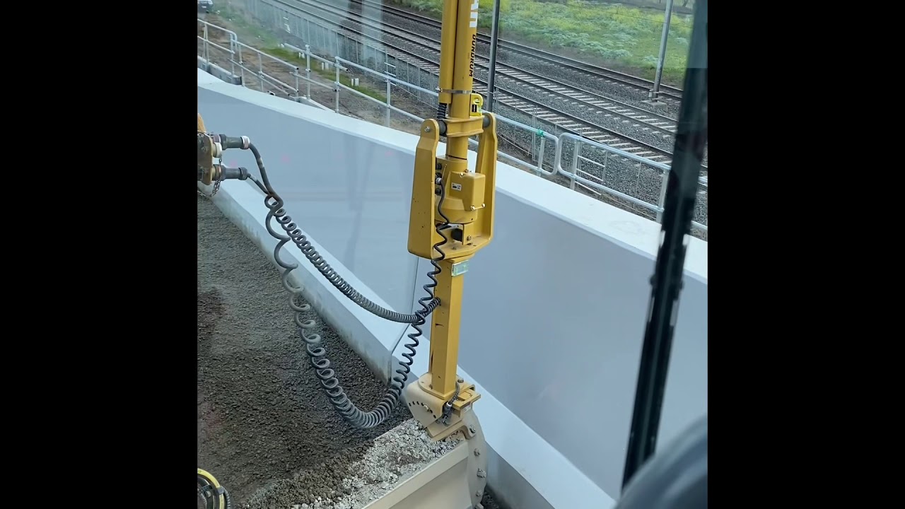 Cat 140m awd with trimble uts - YouTube