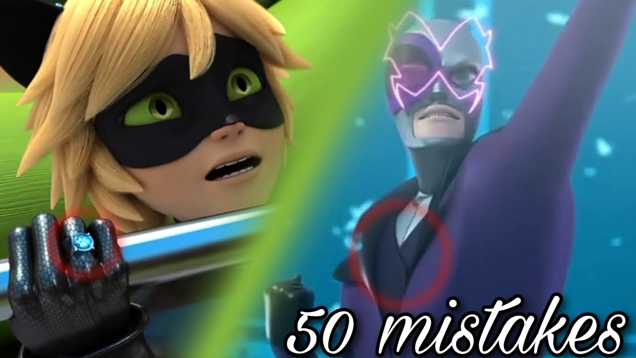 50 Animation Mistakes in Miraculous | Ladybug without pigtails, Cat ...
