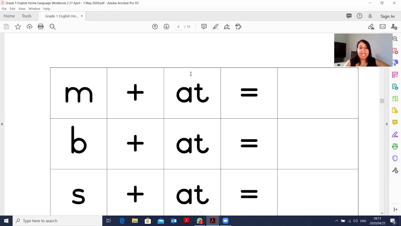 Grade 1 English Home Language Lesson 1 28 April 2020 - YouTube