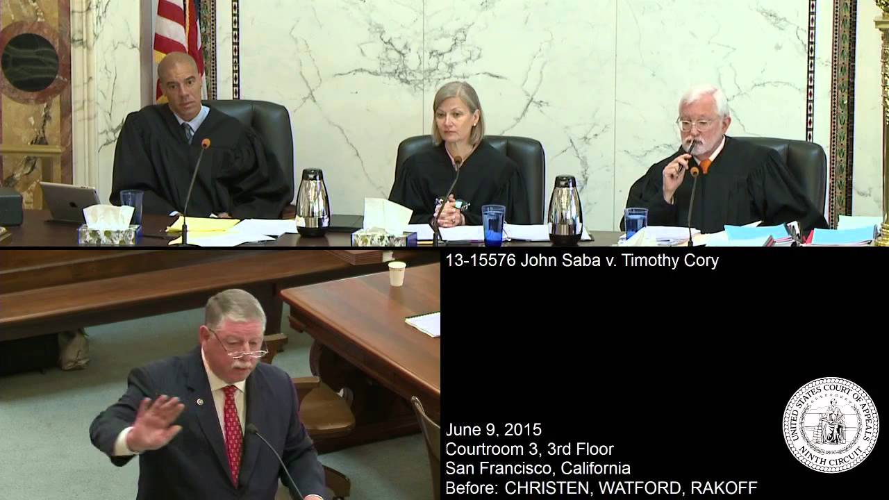 13-15576 John Saba v. Timothy Cory - YouTube
