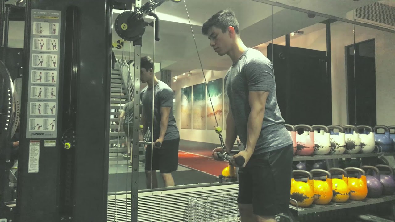 Cable Tricep Reverse Grip Pulldowns - YouTube