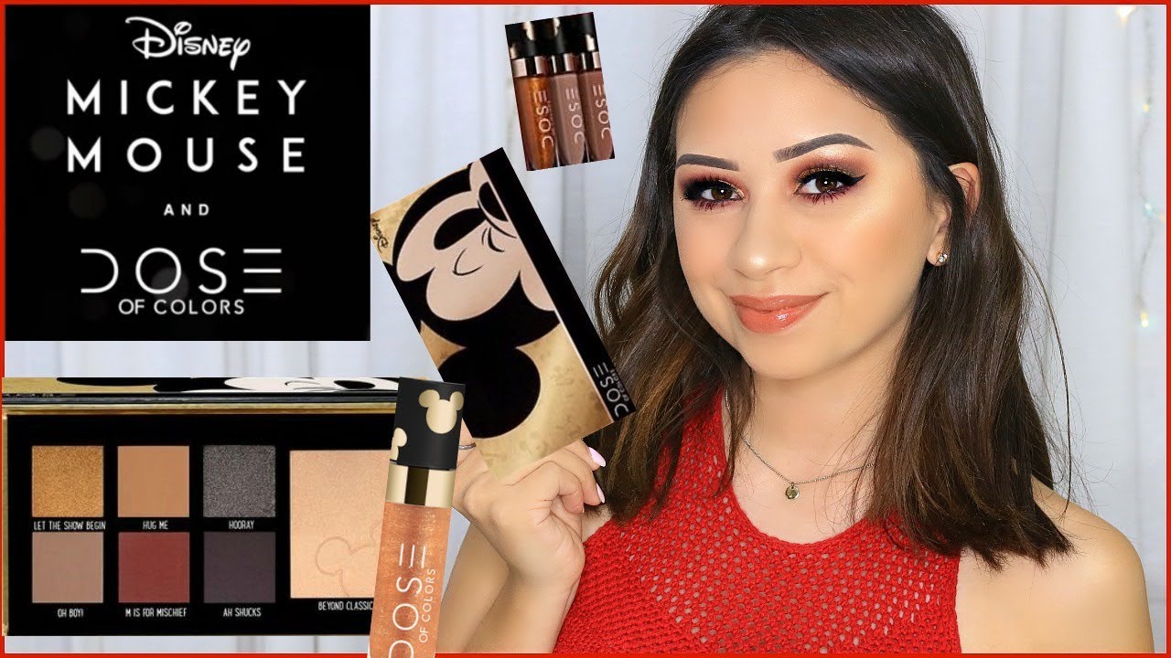 MICKEY MOUSE X DOSE COLORS FULL MAKEUP COLLECTION - YouTube