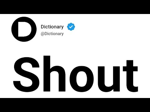 Shout Meaning In English - YouTube