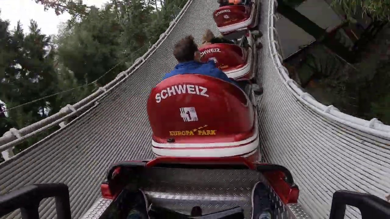 Schweizer Bobbahn (Onride) Video Europa Park Rust 2020 - YouTube