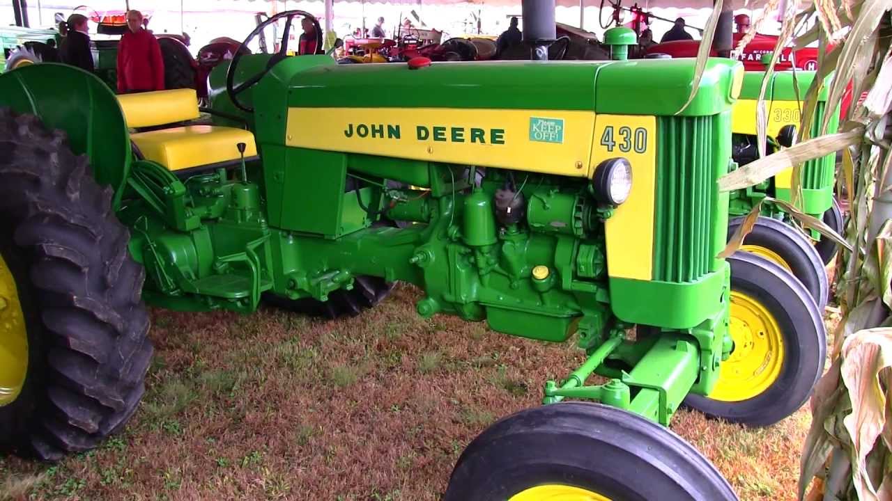 John Deere 430 Antique tractor at Deerfield Fair NH 2012 - YouTube