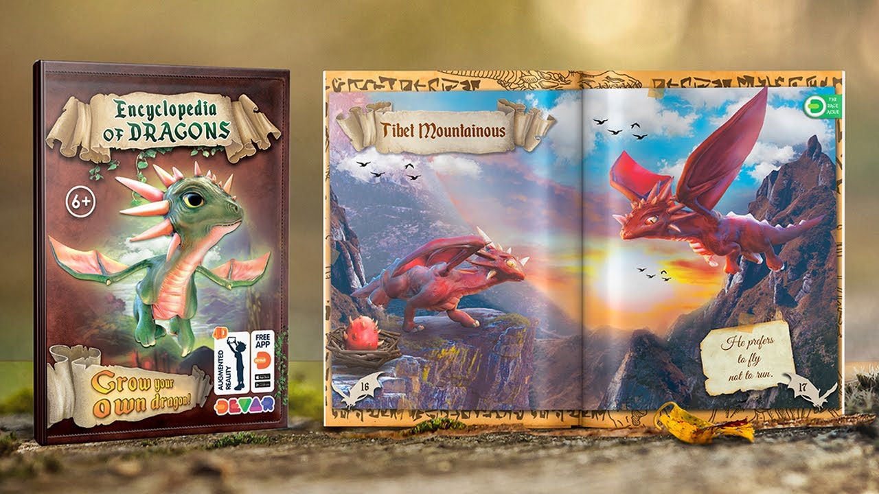 Encyclopedia of Dragons - Augmented Reality Book by DEVAR - YouTube