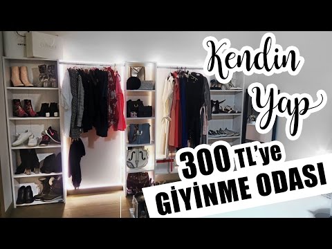 300 TL'ye Muhteşem Giyinme Odası Dolabı 💎  | KENDİN YAP