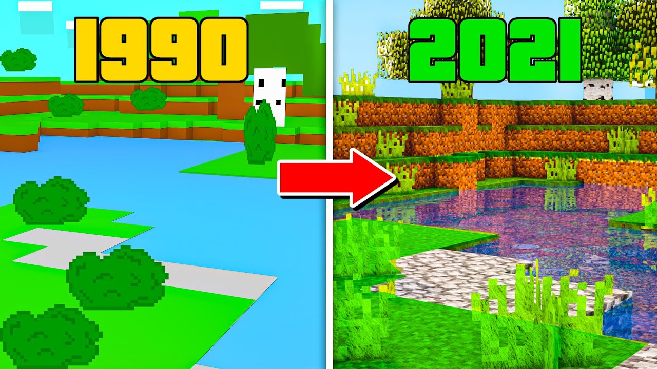 L'ÉVOLUTION De MINECRAFT (1990-2021) - YouTube