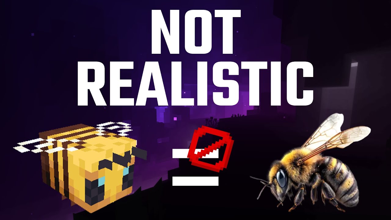 Minecraft Bees are NOT Realistic and Here's Why [Minecraft] - YouTube