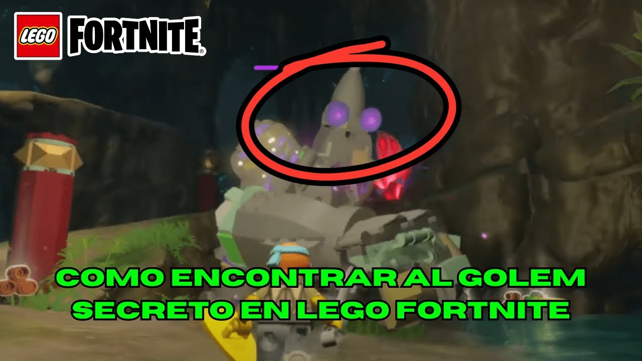 🕵🏻‍♂️ COMO ENCONTRAR EL GOLEM SECRETO EN LEGO FORTNITE 😱 - YouTube