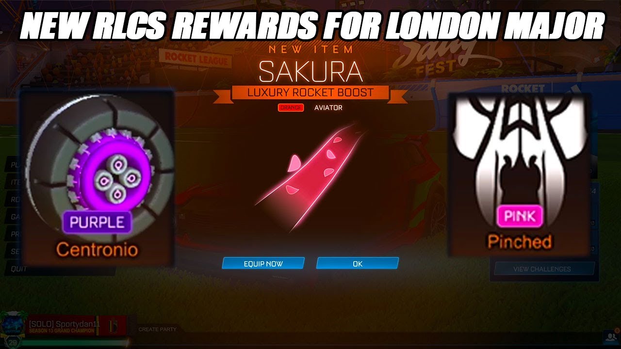 *NEW* London Major RLCS Fan Rewards In Rocket League! - Rocket League ...
