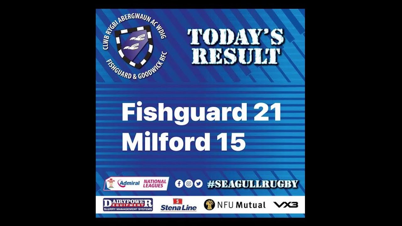 Fishguard & Goodwick RFC XV v Milford RFC - YouTube